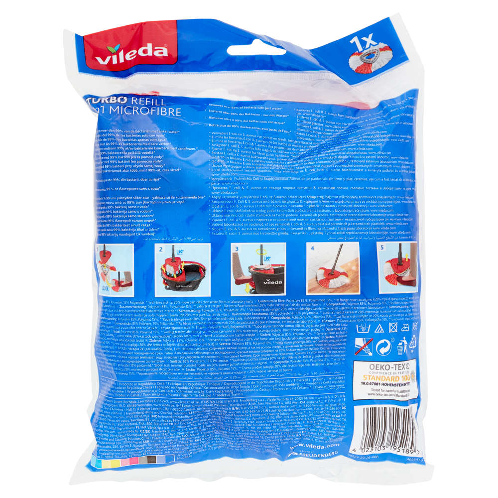 Vileda Turbo Ricambio 2in1 Fibre