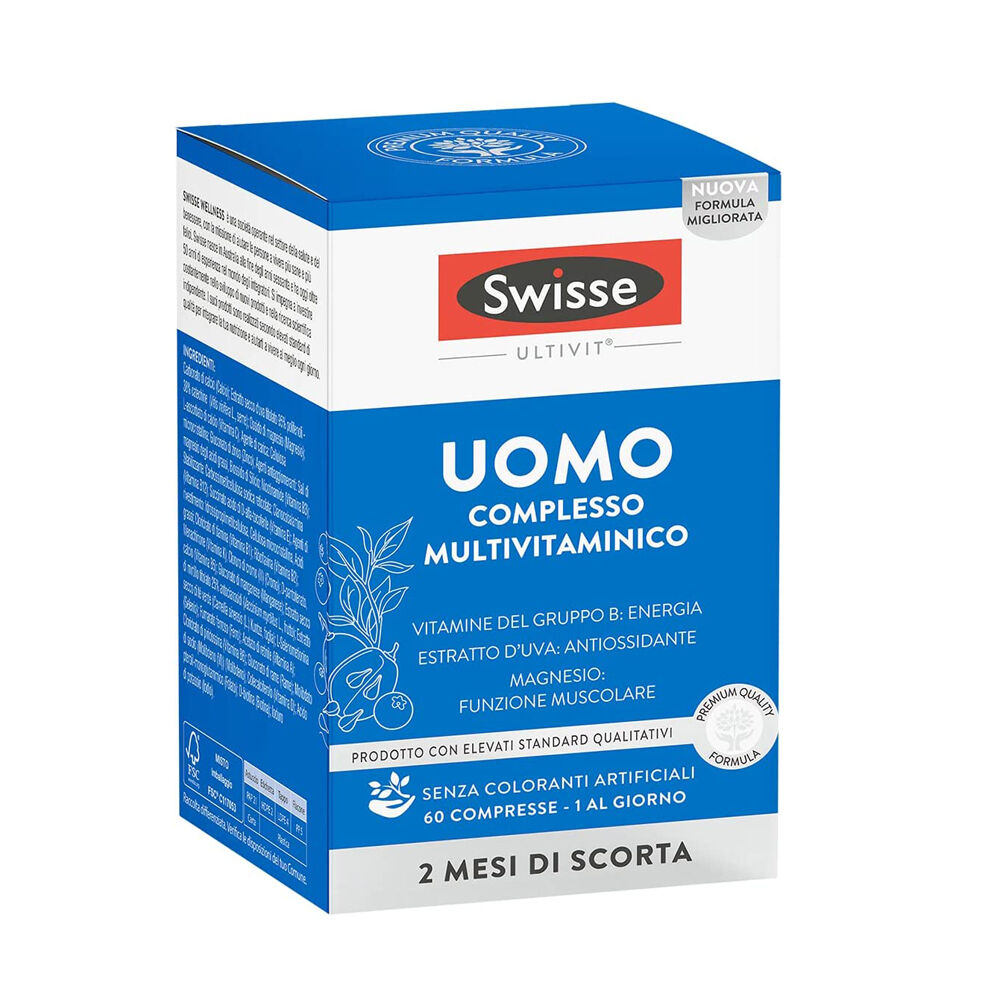Swisse Multivitaminico Uomo 60 Compresse