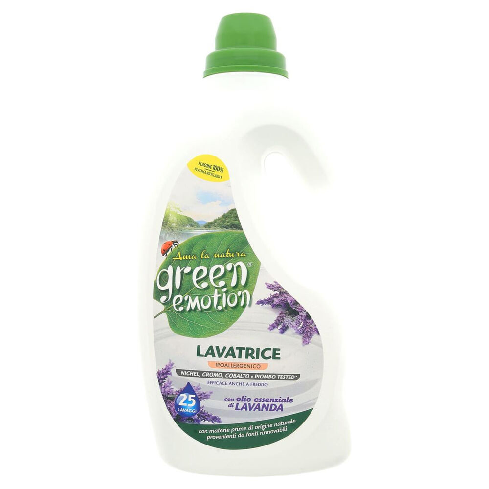 Green Emotion Lavanda Detersivo Lavatrice 1500 ml | Caddy's