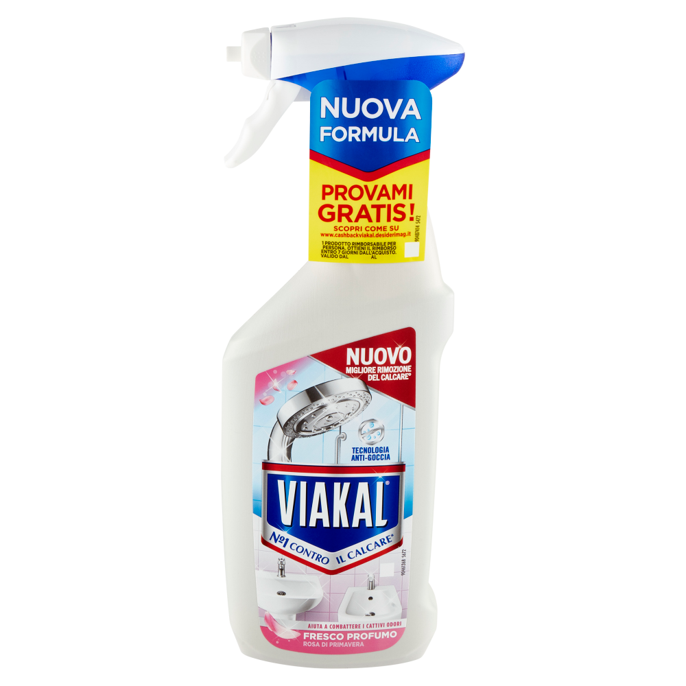 Viakal Detersivo Anticalcare Bagno e Cucina Fresco Profumo Spray 470 ml ...