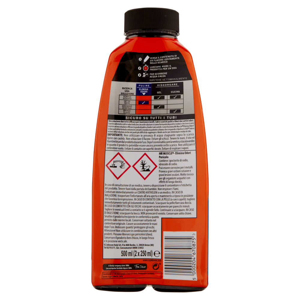 Mr Muscle Schiuma Elimina Odori 500ml