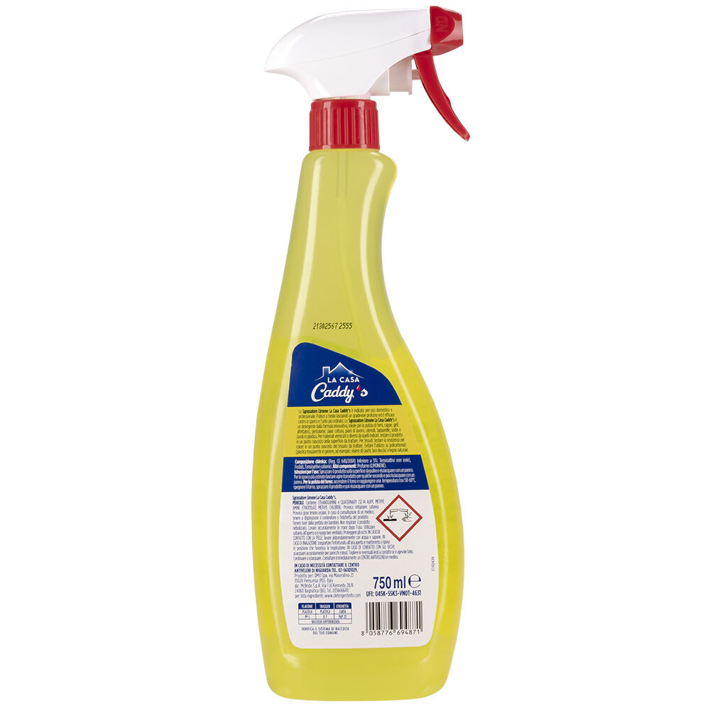 Caddy's Sgrassatore Limone Spray 750 ml